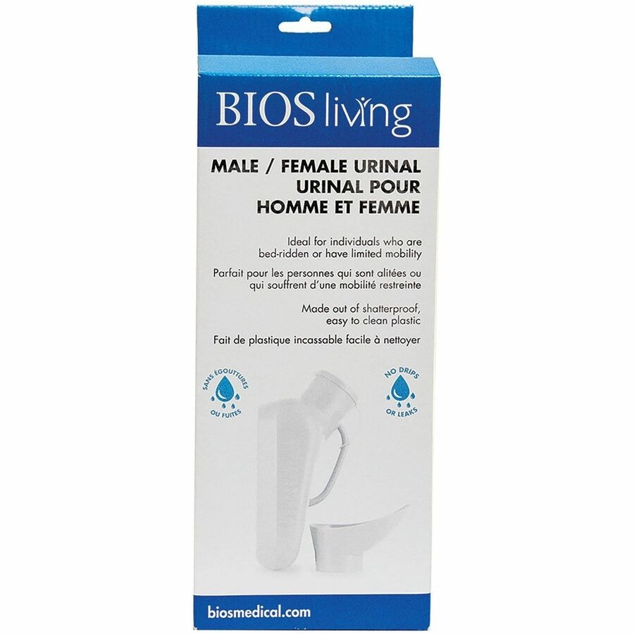 BIOS Living Male Urinal with Female Attachment - 1 Unit - White ...