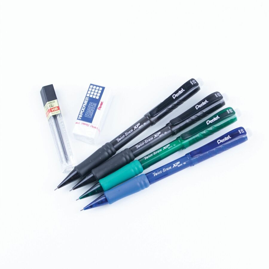 Twist-Erase Express Mechanical Pencils, (0.5mm) Assorted Colours, 4PC ...