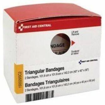 First Aid Central Triangular Bandage (40" x 40" x 56"), 2 per Box - 40 ...