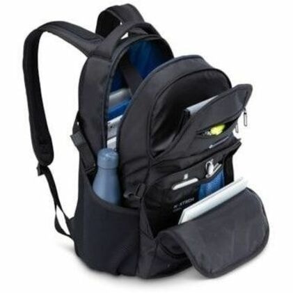 Nextech Carrying Case (Backpack) for 15.6" Notebook - Black - Polyester Body - Shoulder Strap ...