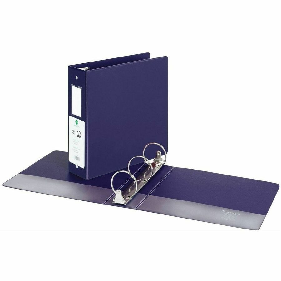 Grand & Toy Ring Binder - Letter - Round Ring - Plastic, Polypropylene ...
