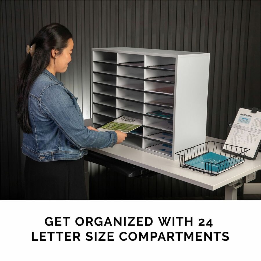 Fellowes 24-Compartment Sorter Literature Organizer - 24 Compartment(s ...