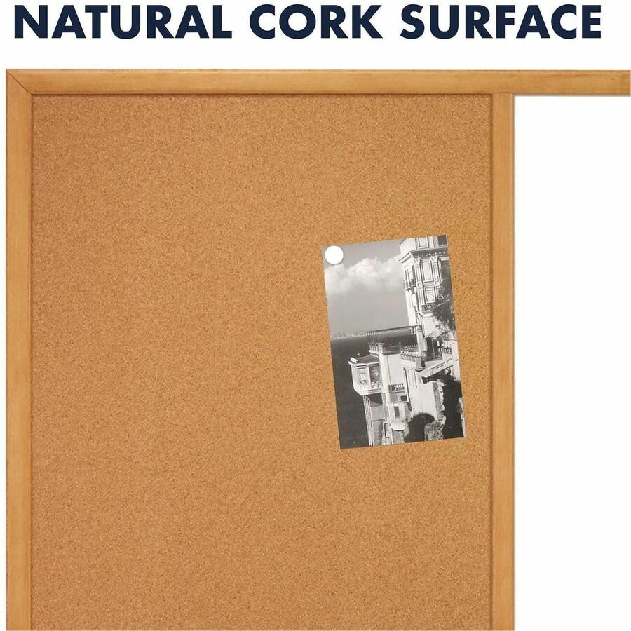 Quartet Standard Combination Whiteboard/Cork Bulletin Board - 36" (91. ...