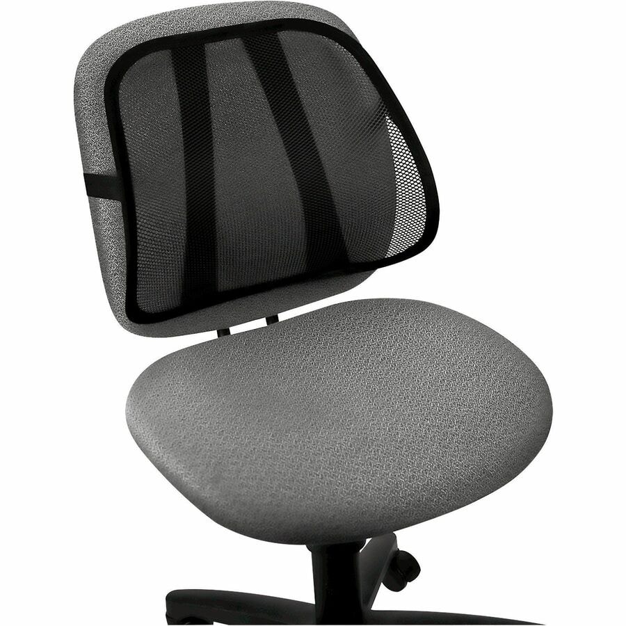 Fellowes Office Suites Mesh Back Support - Black - Mesh Fabric - 1 Each ...