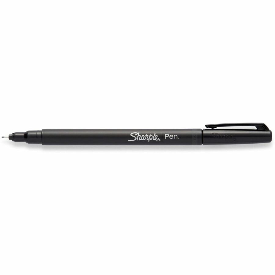 Sharpie Pen - 0.4 mm (0.02") Fine Pen Point - Black Ink - Black Barrel ...
