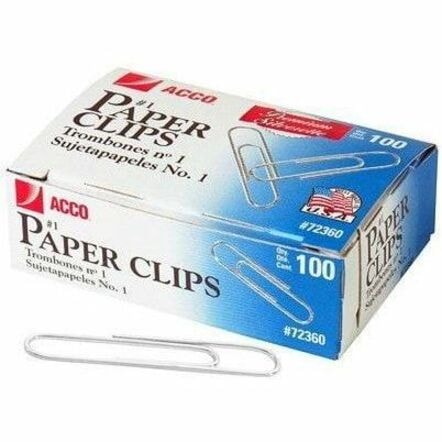 ACCO Paper Clip - Medium - No. 1 - for Office, Home, School - Durable ...