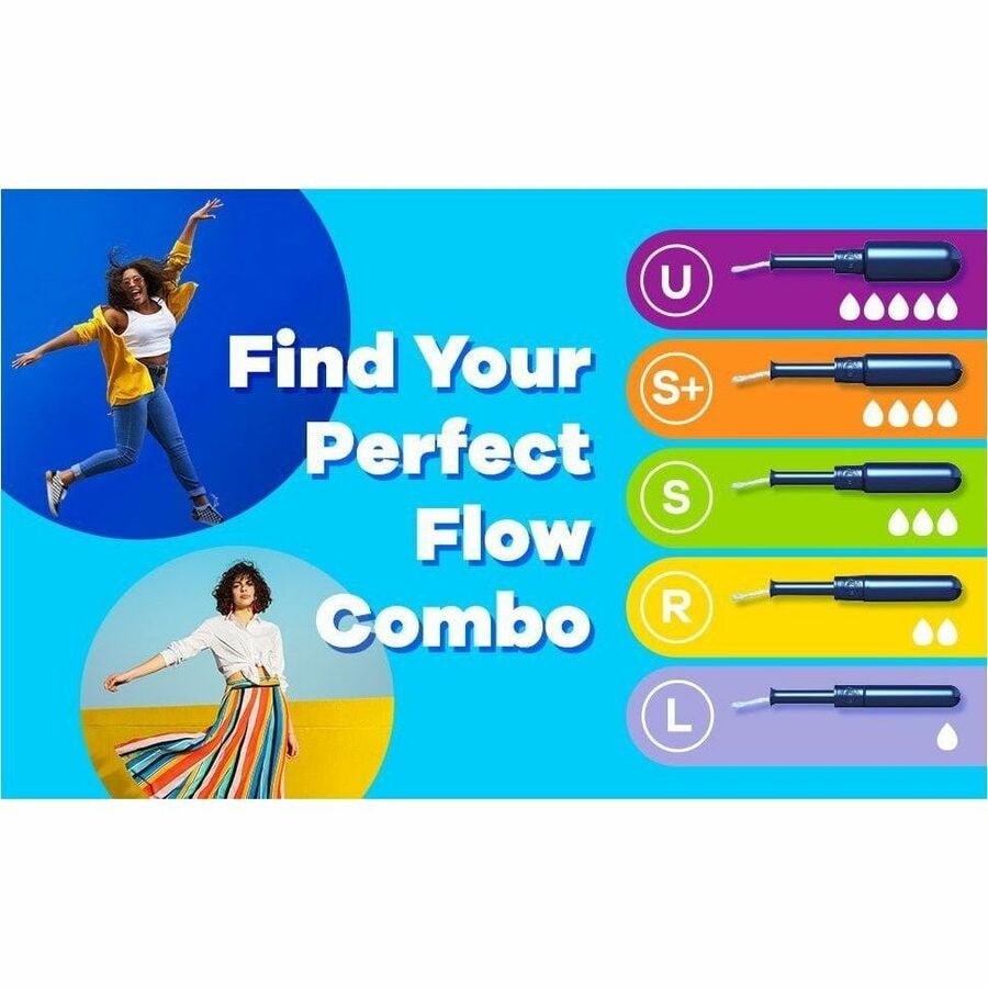 Tampax Tampon - Super - Plastic Applicator - Absorbent, Unscented, Dye ...