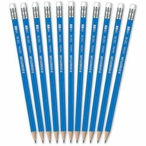 Staedtler Norica Pencils & Erasers Class Pack, 144ct - Black Lead - HB ...