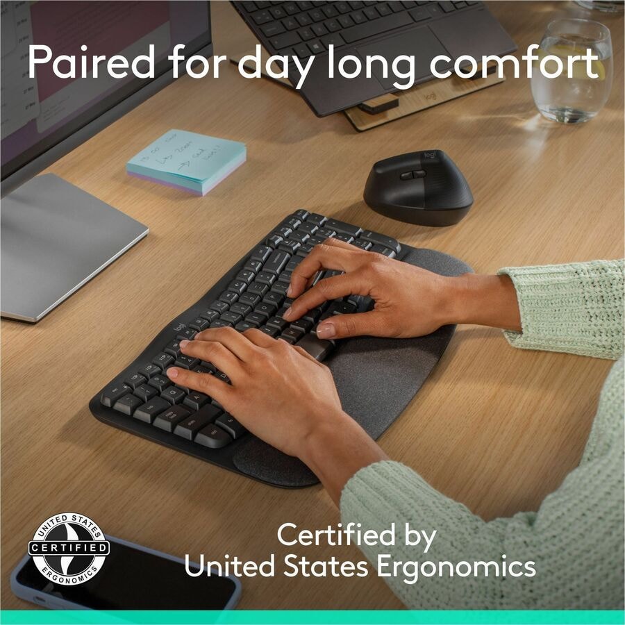 Logitech Wave Keys and Lift Combo - USB Plunger Wireless Bluetooth ...