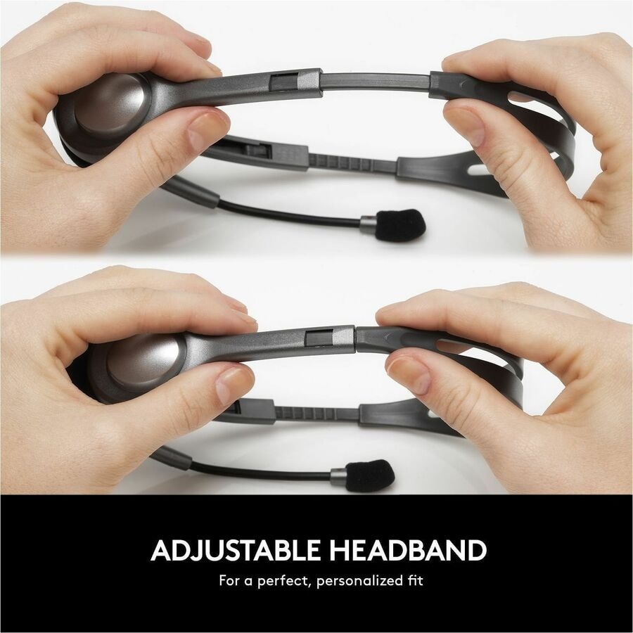 Logitech Stereo Headset H111 - Stereo - Mini-phone (3.5mm) - Wired - 32 ...
