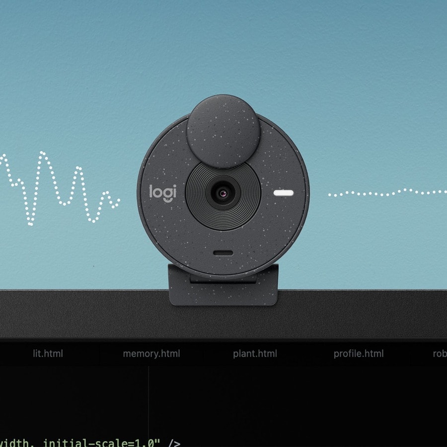 Logitech BRIO Webcam - 2 Megapixel - 30 fps - Graphite - USB Type C ...