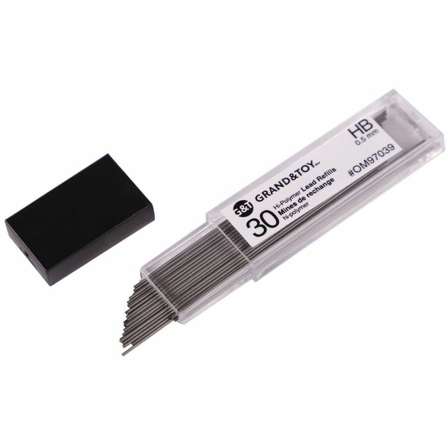 Grand & Toy Mechanical Pencil Lead Refills, HB, 0.5 mm, 30/PK - 0.5 mm ...