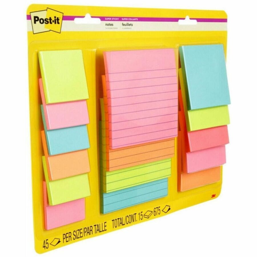 Post-it® Super Sticky Note Pad - 3" (76.20 mm) Flag/Note Width x 3" (76 ...