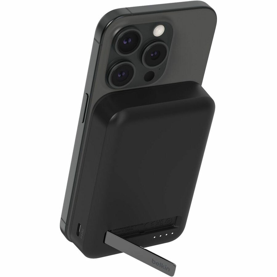 Belkin 15W Wireless Magnetic Power Bank with Stand and Qi2 - 10K mAh ...