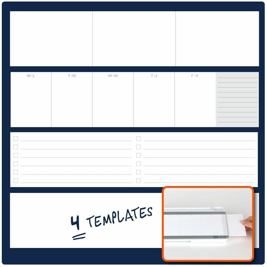 Flip-Top Glass Desktop Pad - Quartet® Flip-Top Glass Dry-Erase Desktop ...