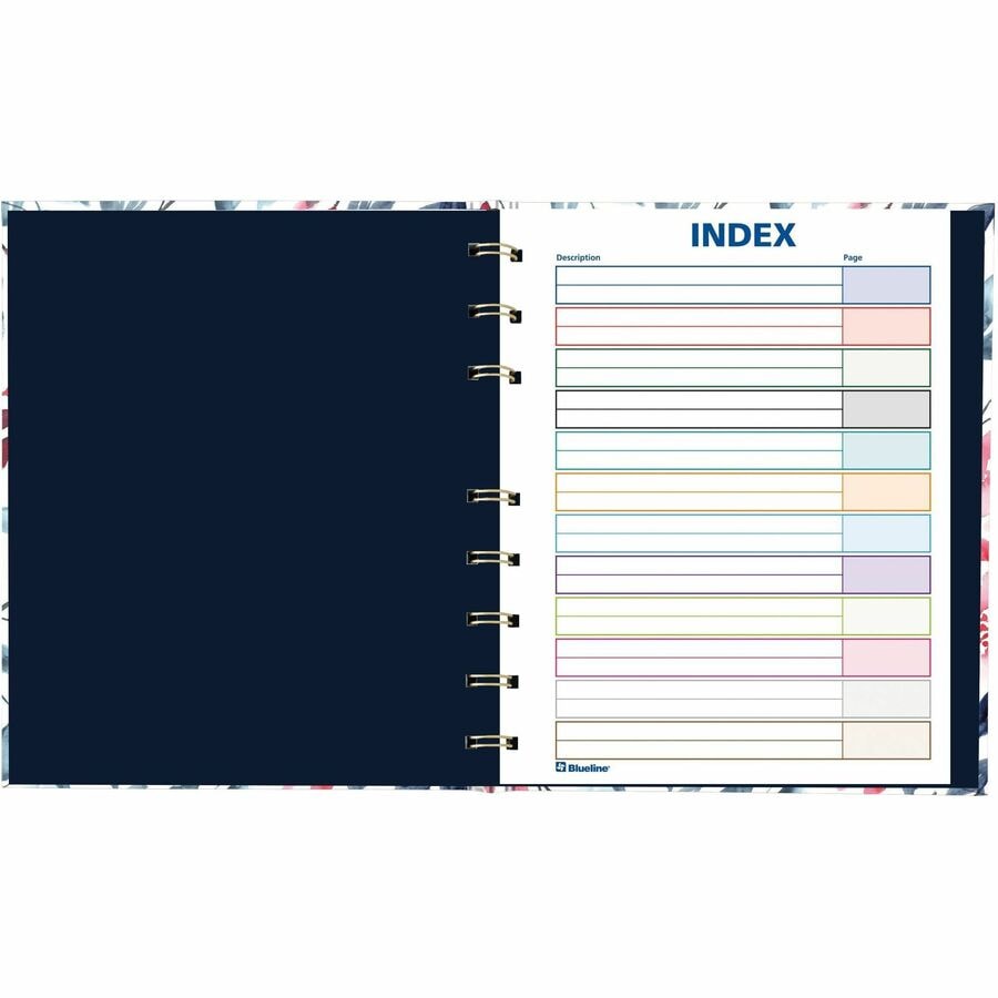 Blueline NotePro Notebook - 192 Pages - Twin Wirebound - Ruled Margin ...