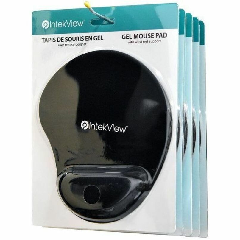 IntekView Mouse Pad - 1" (25.40 mm) x 8" (203.20 mm) Dimension - Black ...