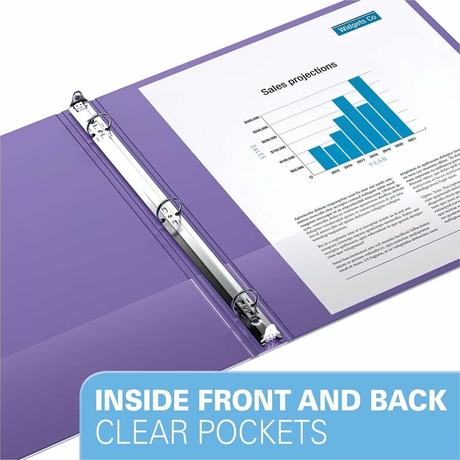 Davis Group Premium Economy, Round Ring, Binder, (Purple, 5/8") - 8 1/2 ...