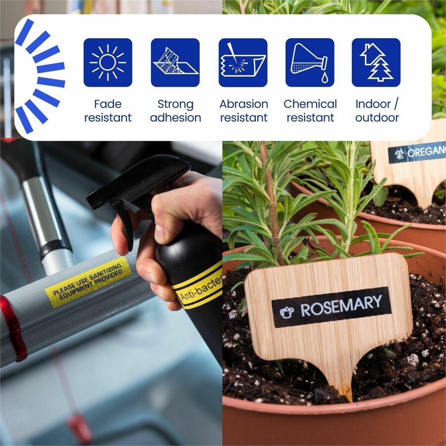 Brother Genuine P-touch TZe231 BK on WHT Label Tape, Laminated, 12mmX8m ...