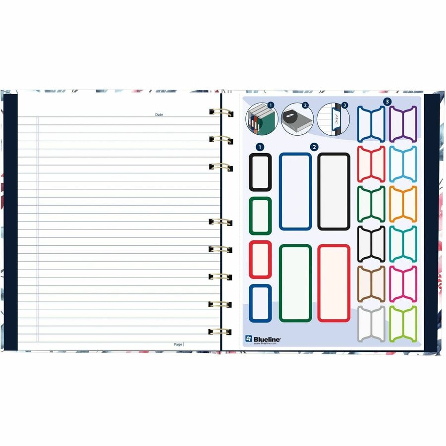 Blueline NotePro Notebook - 192 Pages - Twin Wirebound - Ruled Margin ...