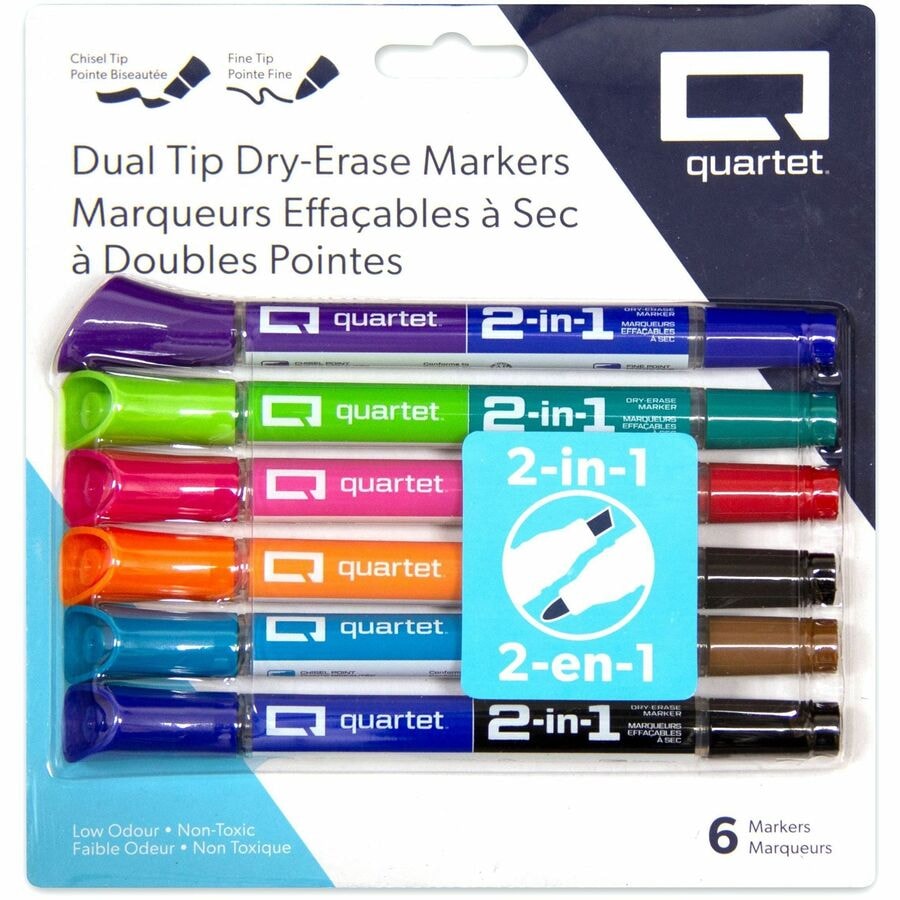 Quartet Dry Erase Marker - Chisel, Fine Marker Point - Erasable ...