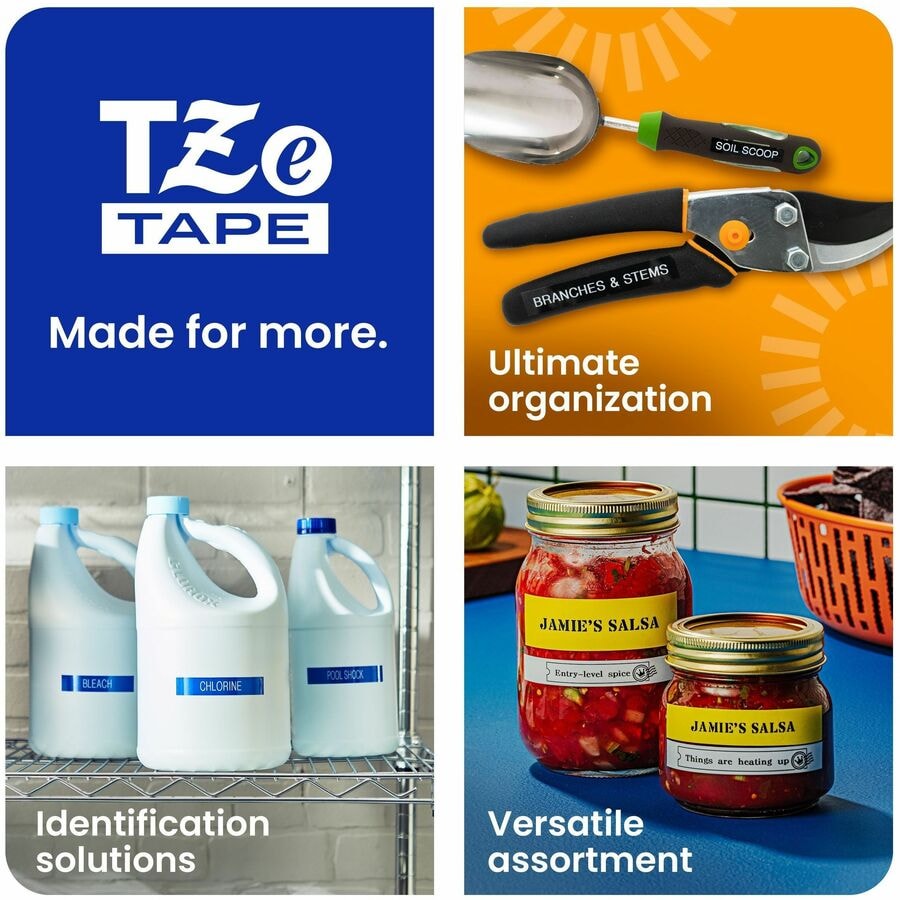 Brother Genuine P-touch TZe231 Black on White Label Tape, 12mmX8m - 15/ ...