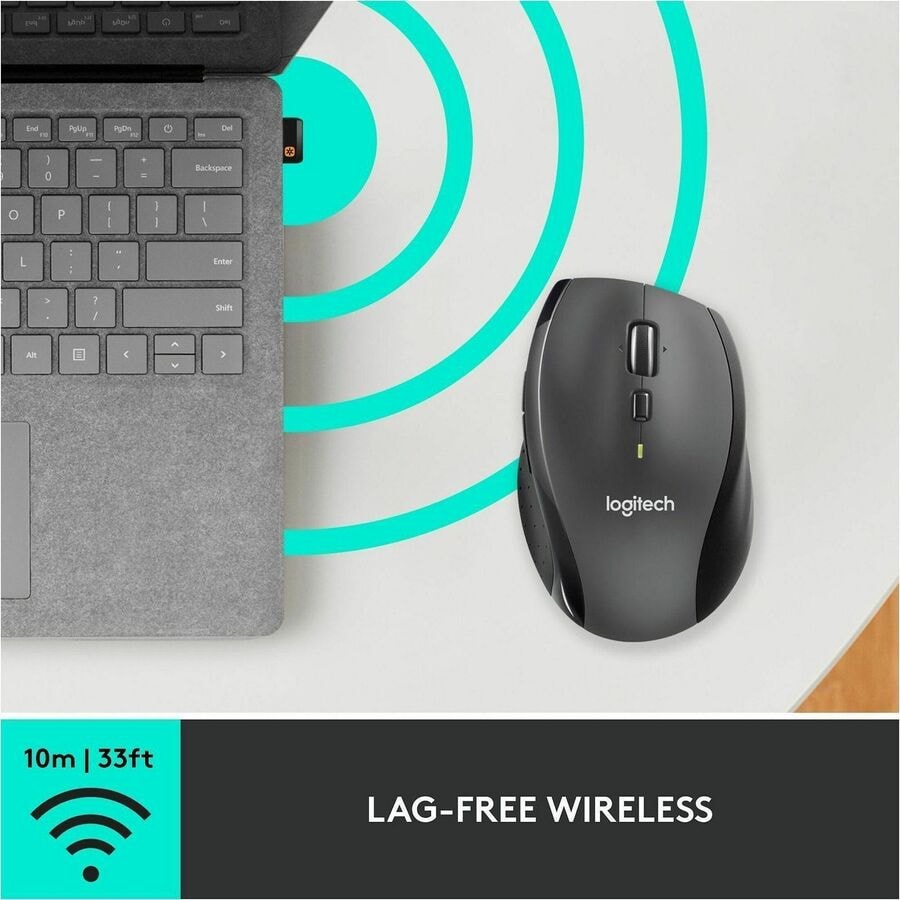 Logitech M705 Marathon Wireless Mouse, 2.4 GHz USB Unifying Receiver ...