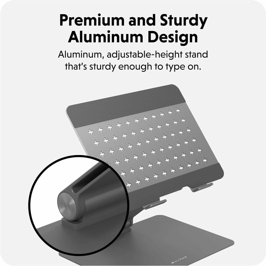 Targus HyperSpace Ergonomic Adjustable Laptop Stand - Space Grey - Up ...