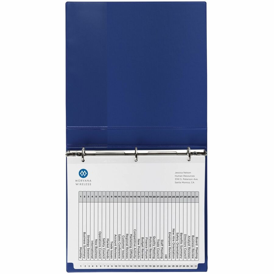 ColorMax Bright Markers School Monthly Table Of Contents Binder ...
