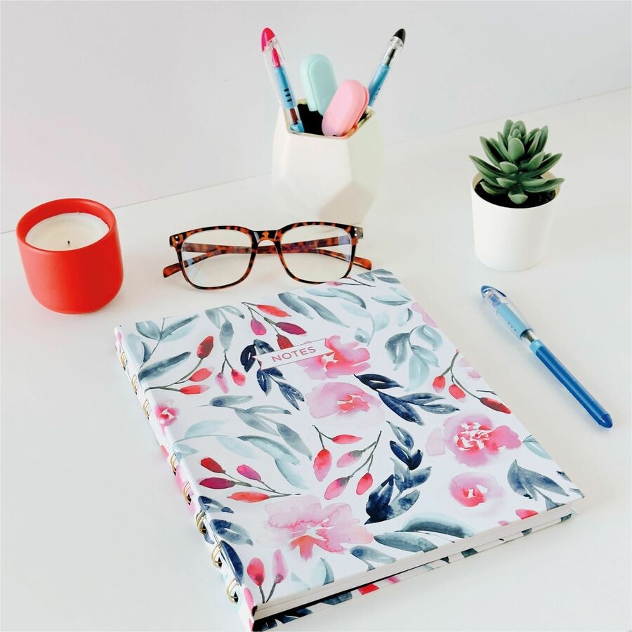 Blueline NotePro Notebook - 192 Pages - Twin Wirebound - Ruled Margin ...