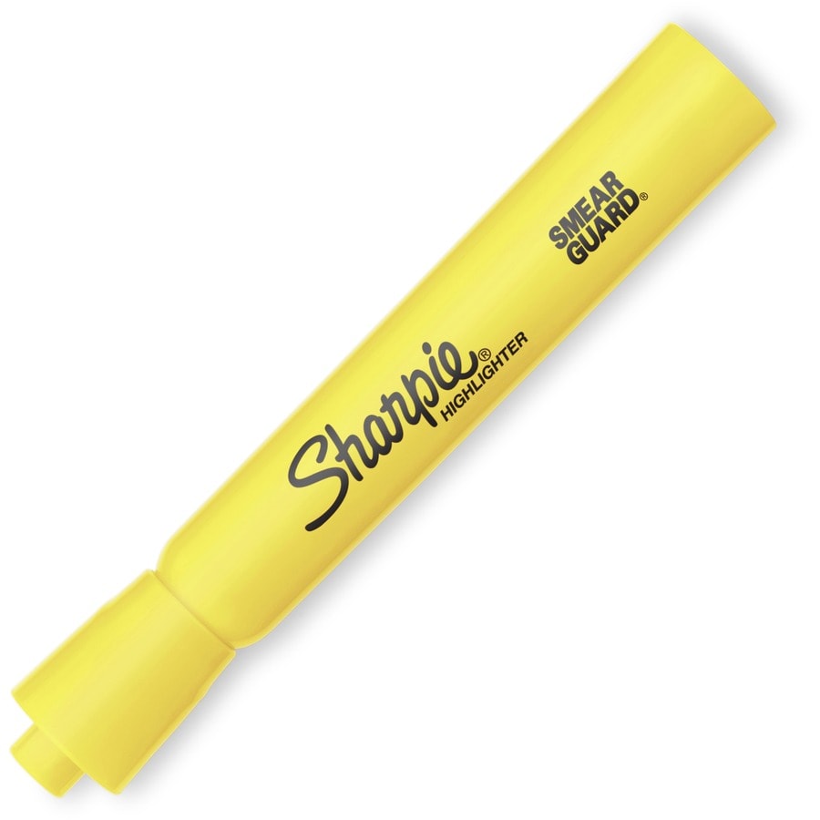 Sharpie SmearGuard Tank Style Highlighters - Wide Chisel, Narrow Narrow ...