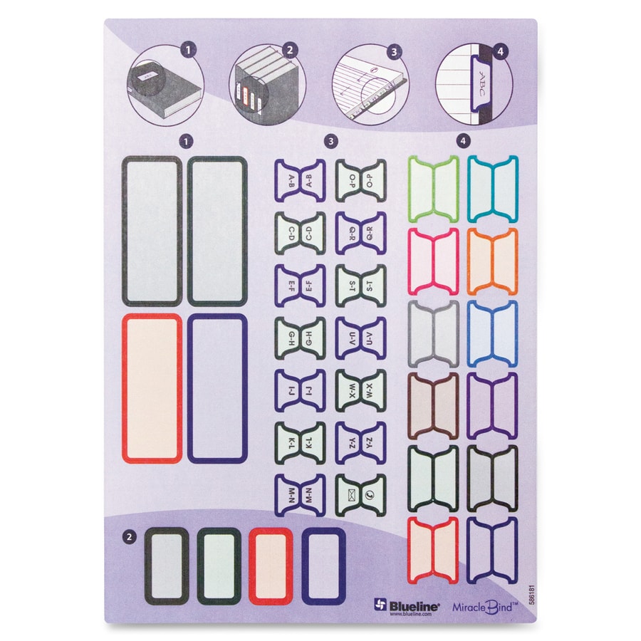 Blueline Miraclebind AF11150 Notebook - 150 Sheets - Twin Wirebound ...