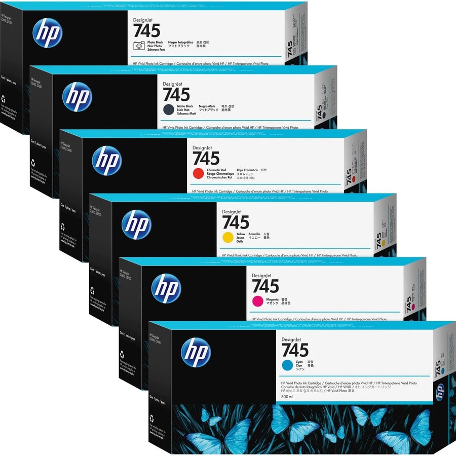 HP 745 (F9K03A) Original High Yield Inkjet Ink Cartridge - Cyan - 1 ...