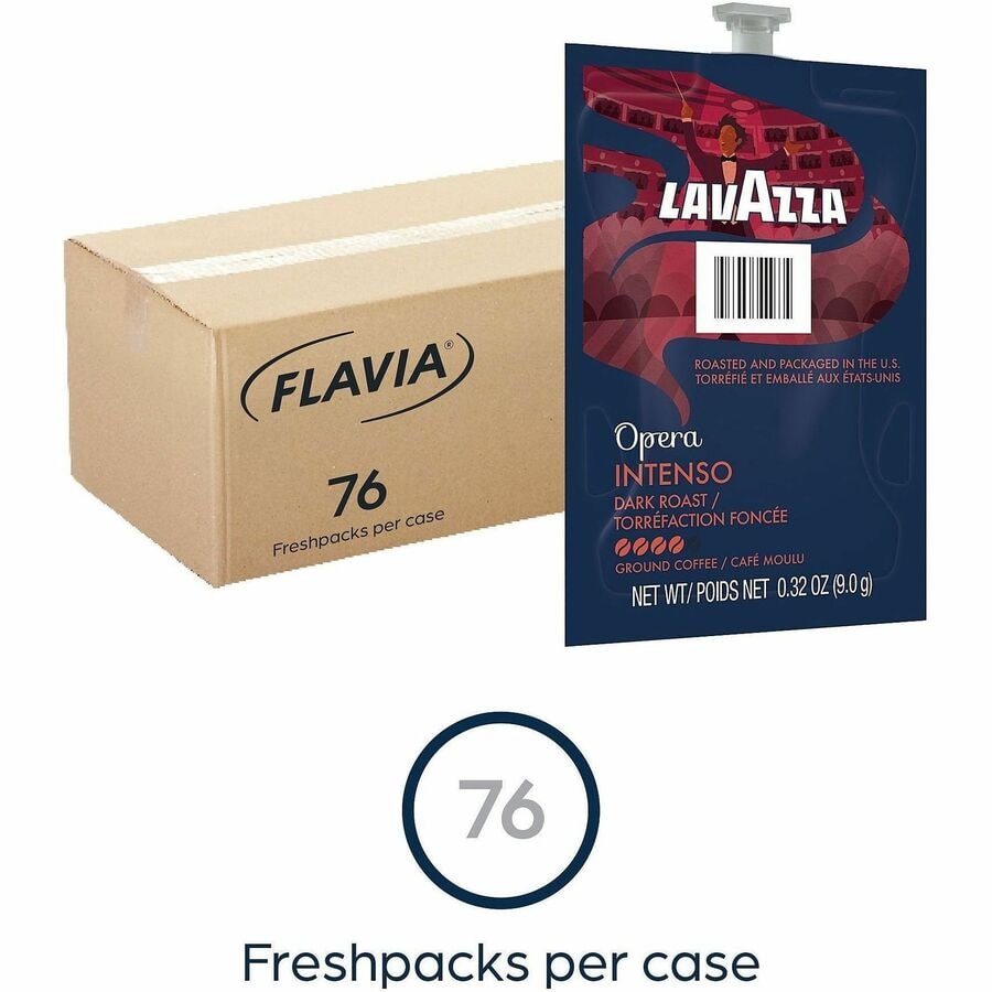 Lavazza Freshpack, Ground Intenso Coffee - Compatible with Flavia Aroma ...