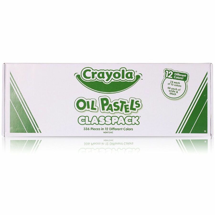 Crayola 12-Color Oil Pastel Classpack - Blue, Brown, Green, Orange ...