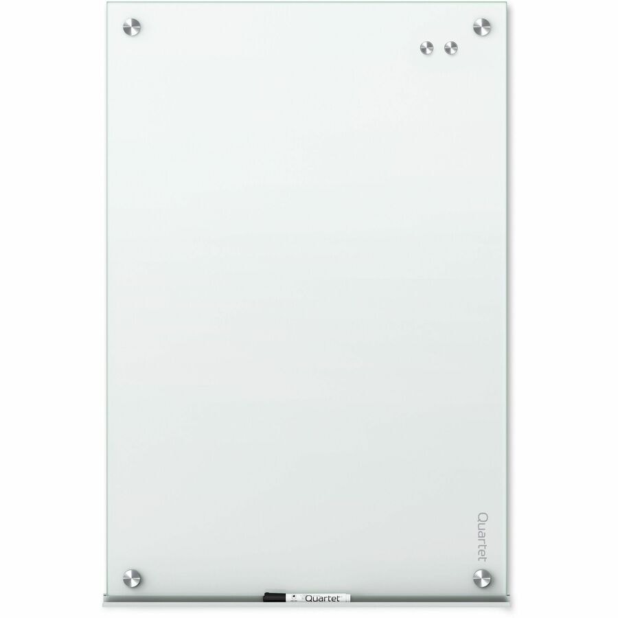 Quartet Infinity Glass Dry-Erase Whiteboard - 24" (60.96 cm) Width x 18" (45.72 cm) Height ...