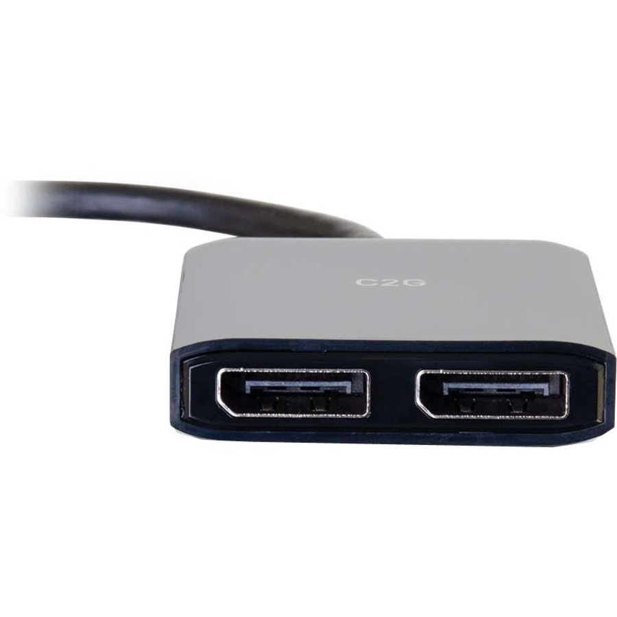 C2G DisplayPort to DisplayPort Display Splitter - Dual Monitor Adapter ...