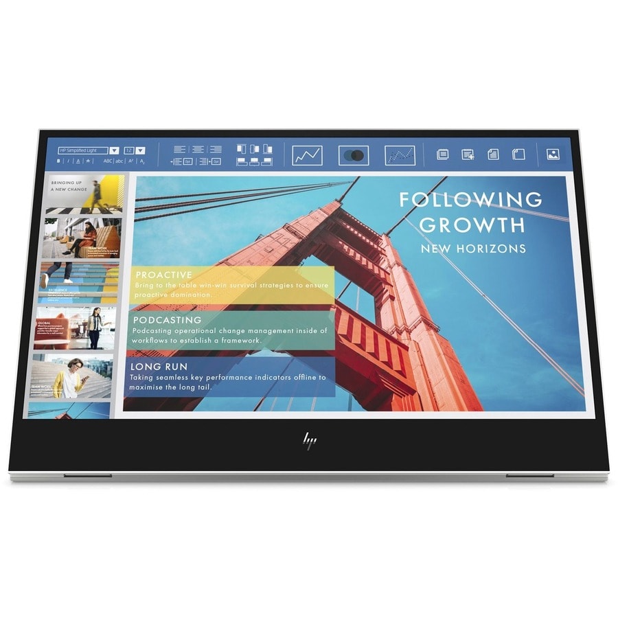 HP E14 G4 14" Class Full HD LCD Monitor - 16:9 - Silver - 14" Viewable ...
