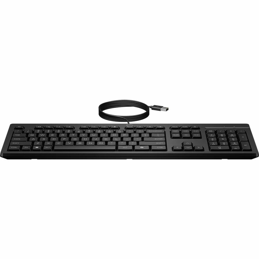 HP 125 Wired Keyboard (AY2Y7AA) - Cable Connectivity - USB Type A ...
