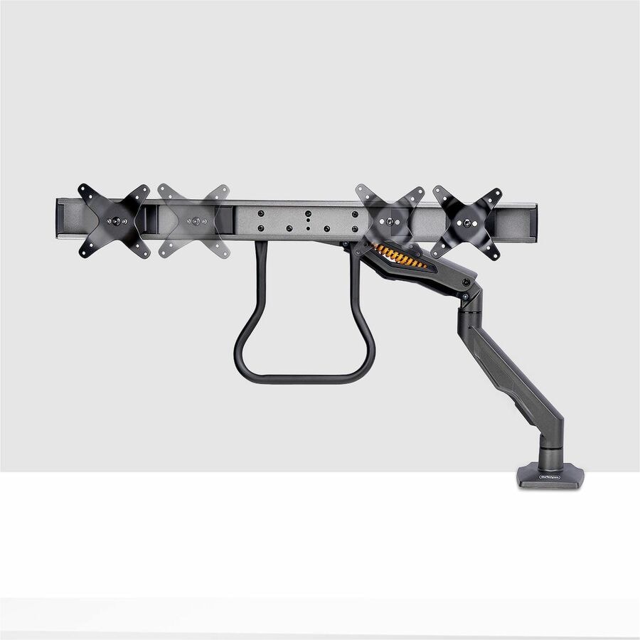 StarTech.com Desk Mount Dual Monitor Arm w/Crossbar, Up To 27" Display ...