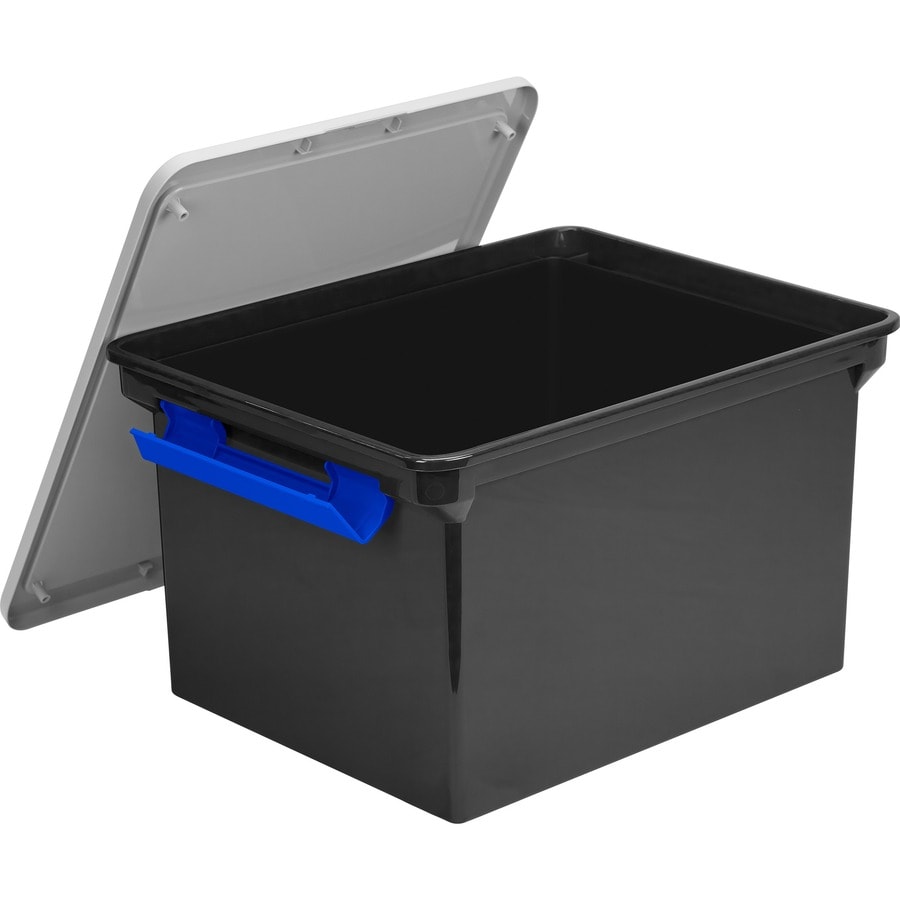 Storex Portable File Tote - External Dimensions: 20" Width x 12" Depth ...