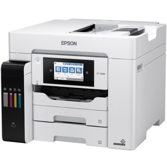 Epson ET-5880 Wireless EcoTank Inkjet Multifunction Printer - Color ...