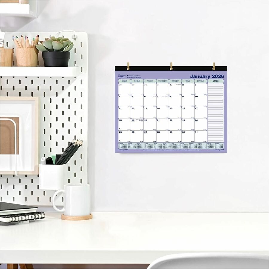 Brownline Monthly Desk Pad Calendar, 11" x 8-1/2" , English - Brownline ...
