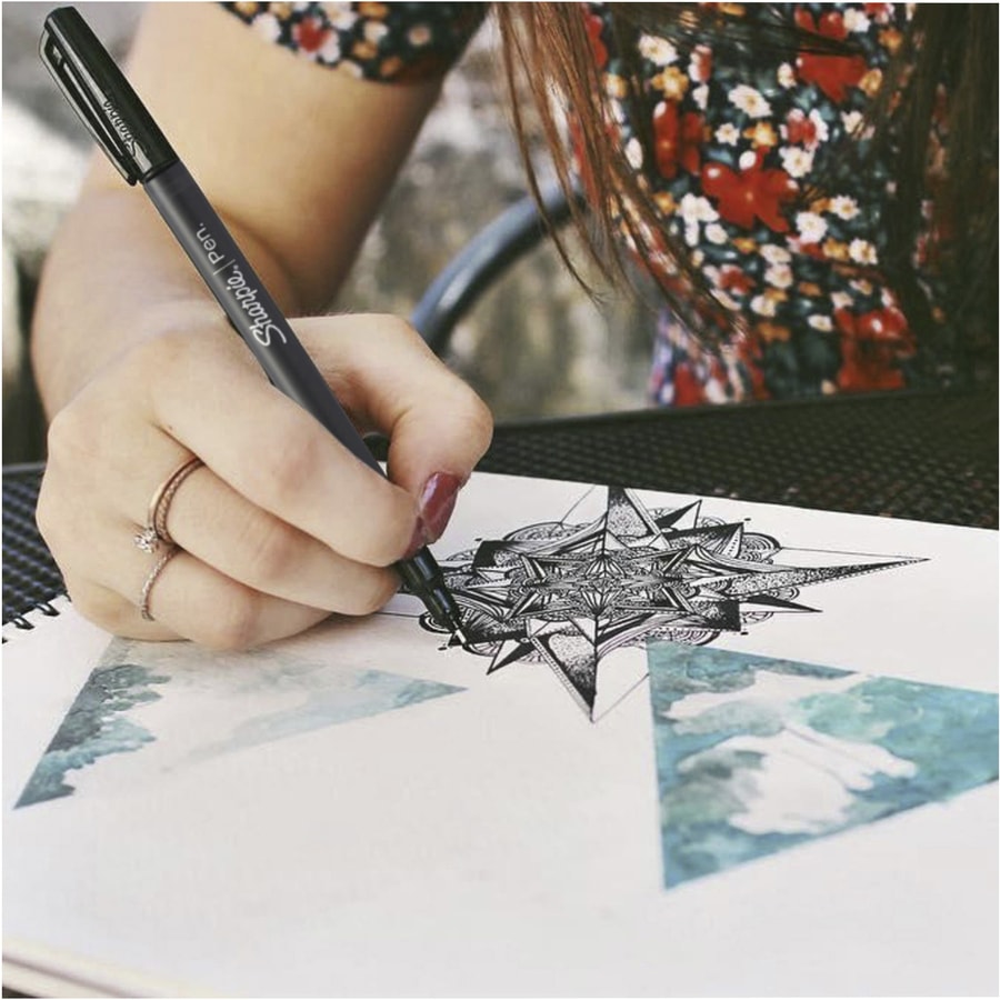 Sharpie Pen - Fine Point - Fine Pen Point - Black, Blue, Turquoise ...