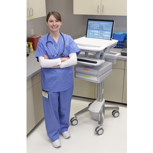Ergotron StyleView Cart with LCD Pivot, 9 Drawers - Up to 24" Screen ...