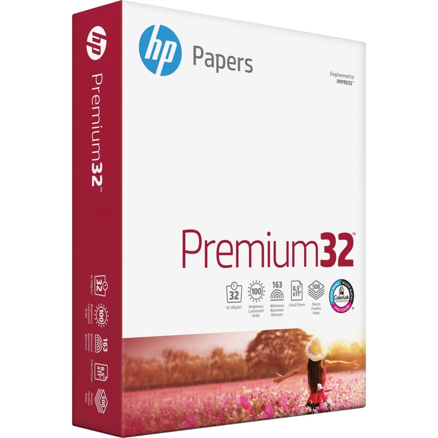 HP Papers Premium32 Laser Paper - White - 100 Brightness - Letter - 8 1 ...