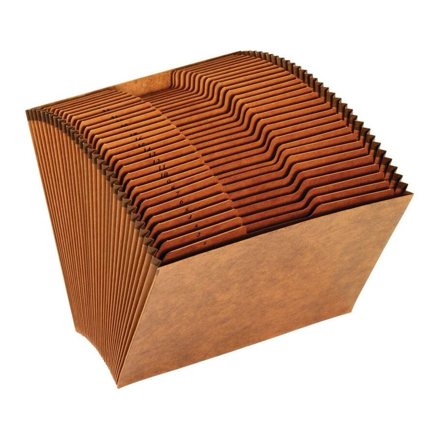Globe-Weis Letter Recycled Expanding File - 31 Pocket(s) - Kraft ...