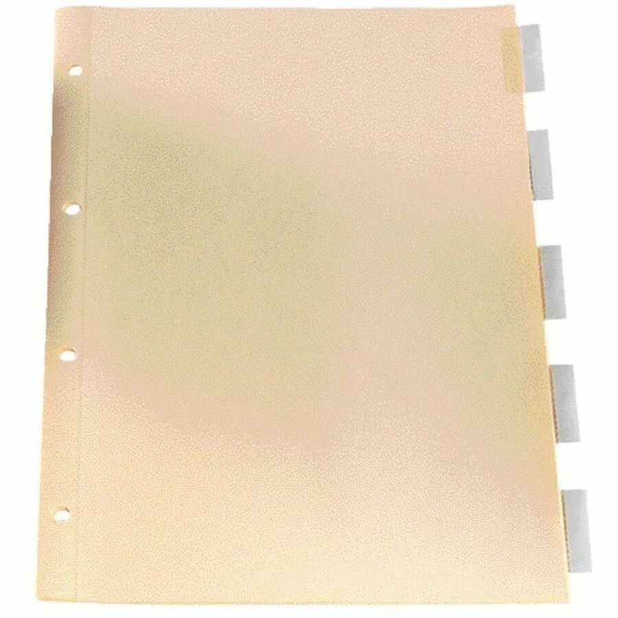 Oxford Insertable Index Tab - 5 Tab(s) - Legal - Manila Divider - Clear ...
