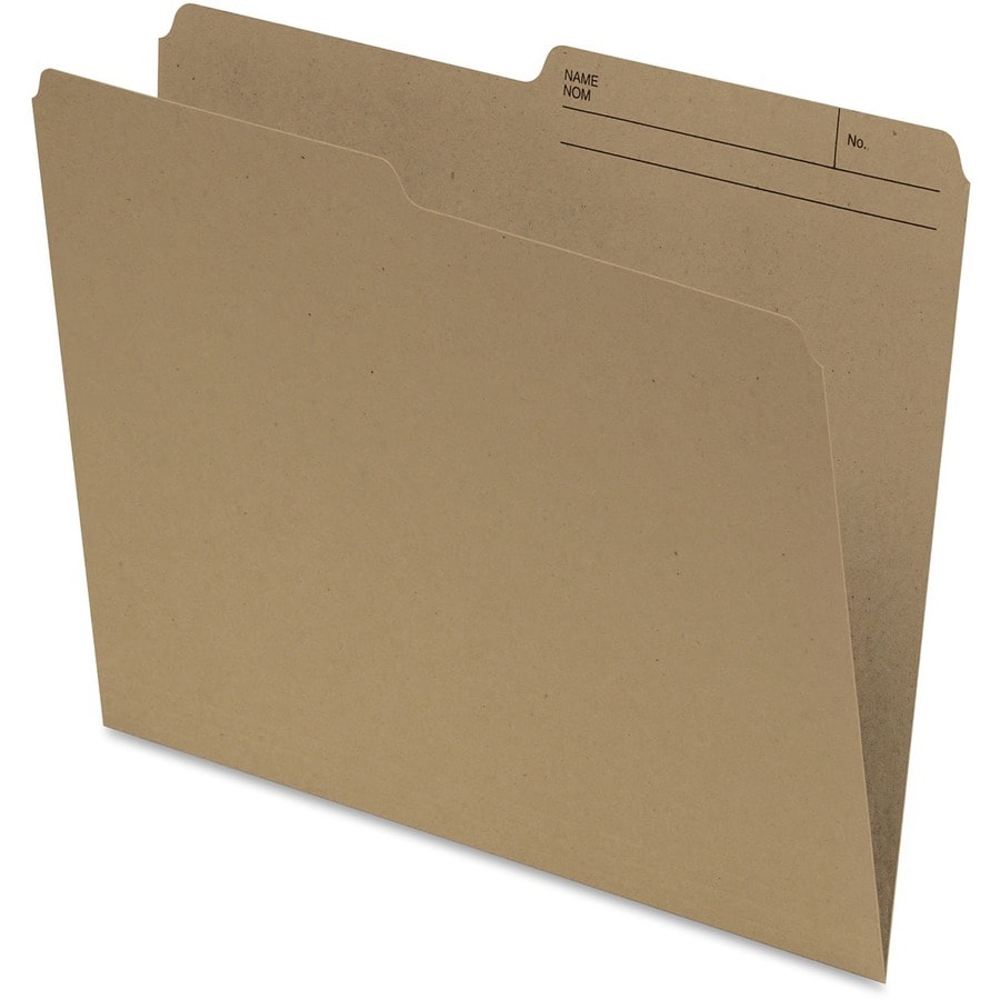 Pendaflex Letter Recycled Top Tab File Folder - 8 1/2" (215.90 mm) x 11 ...