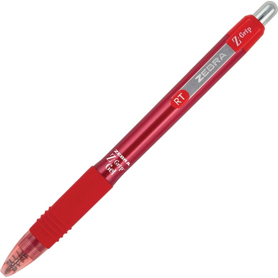 Zebra Pen Z-Grip Gel Retractable Pens - 0.7 mm (0.03") Medium Pen Point ...
